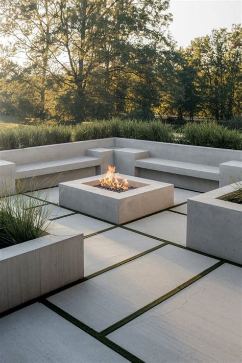 Outdoor Cement Fire Pit Timeless Outdoor Entertainment Solution