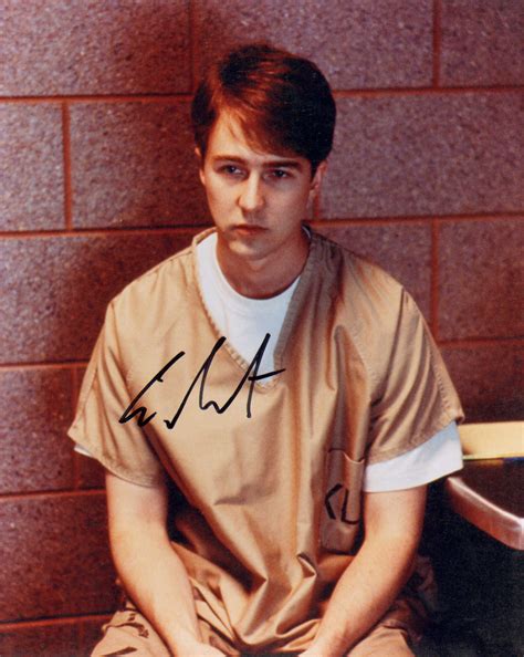 Edward Norton As Aaron Stampler In Primal Fear Signed 8x10 Photo Swau Auction