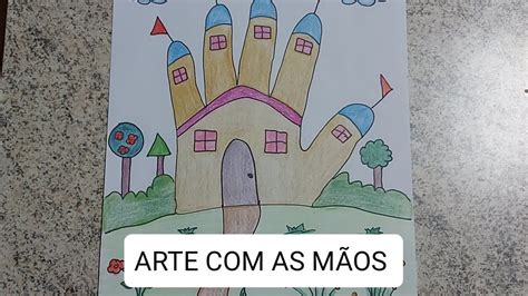 Atividade De Arte Com As Mãos Castelo Aula Infantil Fantoches