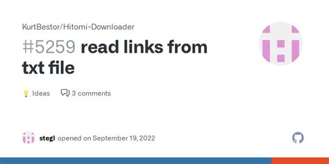 Read Links From Txt File · Kurtbestor Hitomi Downloader · Discussion 5259 · Github