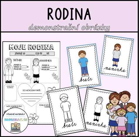 Rodina Demonstrační Karty A Pracovní Listy Učitelnice