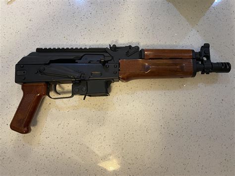 Kp 9 Fitted With Surplus Wood Grips An Bakelite Grip To Bad I Cant Take Her Out Shooting Yet