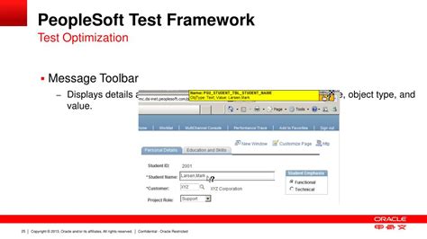 Ppt Test Framework In Peoplesoft Peopletools 8 52 Test Creation Optimization And Maintenance
