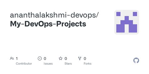 Github Ananthalakshmi Devopsmy Devops Projects