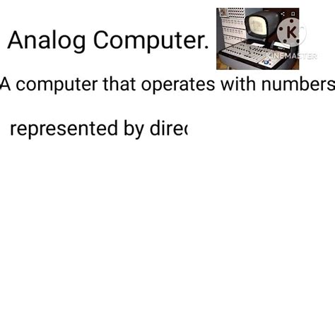 Define Analog Computer Youtube