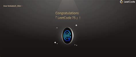 Venkatesh Shinde On Linkedin Leetcode75 Leetcode Coding