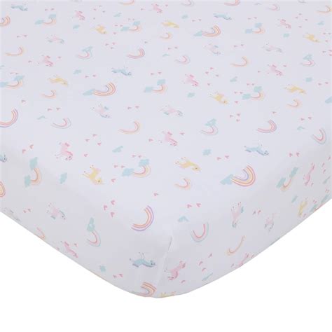 Little Love By Nojo Rainbow Unicorn Pink Aqua Yellow And