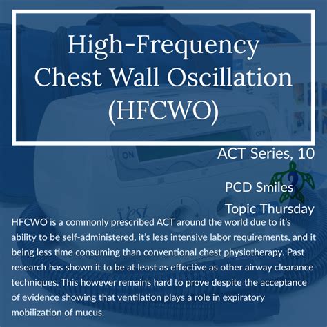 Act Series 10 High Frequency Chest Wall Oscillation Hfcwo Pcdsmiles