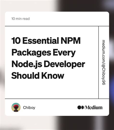 Promise Prince On Linkedin Nodejsdeveloper Npm Backendengineering