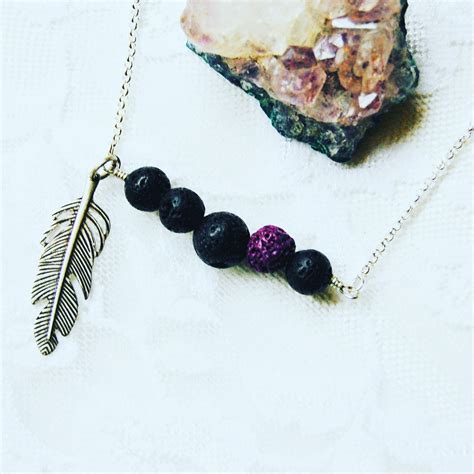 Lava Rock Necklace Diffuser Necklace Aromatherapy Necklace Essential