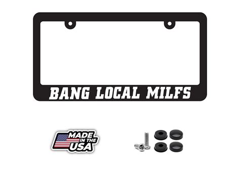 🔥 Bang Local Milfs License Plate Frame Cover Jdm Euro Low Funny New