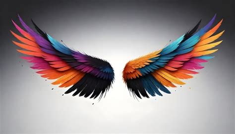 Premium Photo Beautiful Angel Wings Backdrop Digital Art Graphic