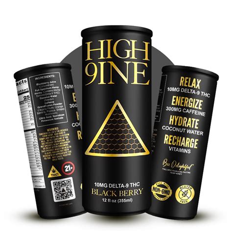 High 9ine 4 Pack Sample Delta 9 Thc Energy Hydration Vitamins