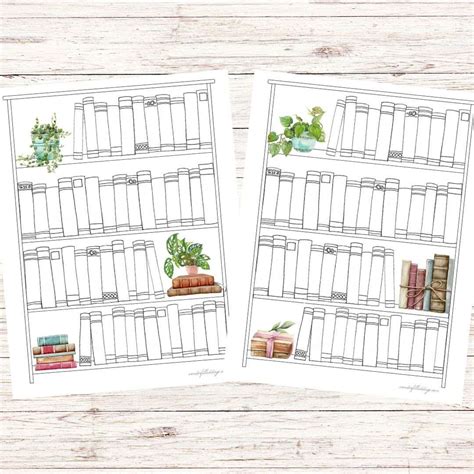 Bookshelf Template For Bullet Journal At Christopher Schauer Blog