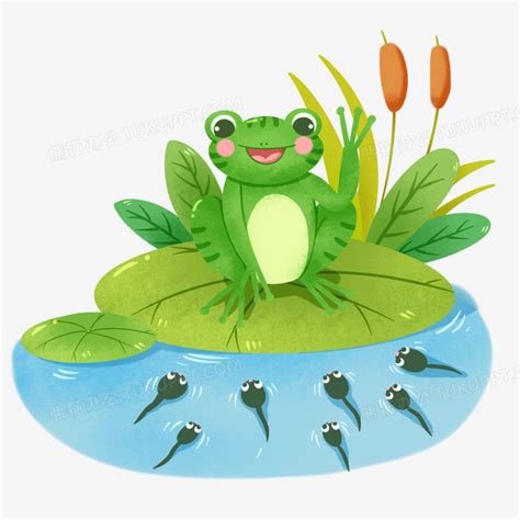 池塘小蝌蚪卡通小蝌蚪卡通大山谷图库