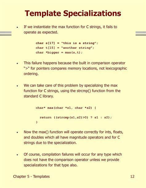 Best 12 Template Specialization For Function Comparison C In 2024