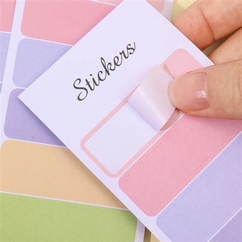 510 Sheets Colorful Name Label Stickers For Food Containers File