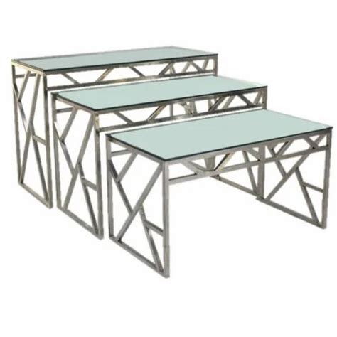 Rectangular Non Foldable Glass Top Buffet Table At ₹ 26000 In Mumbai