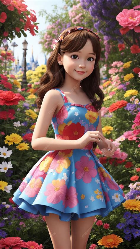 Premium Photo A Cute Small Girl Photo Ai Generated