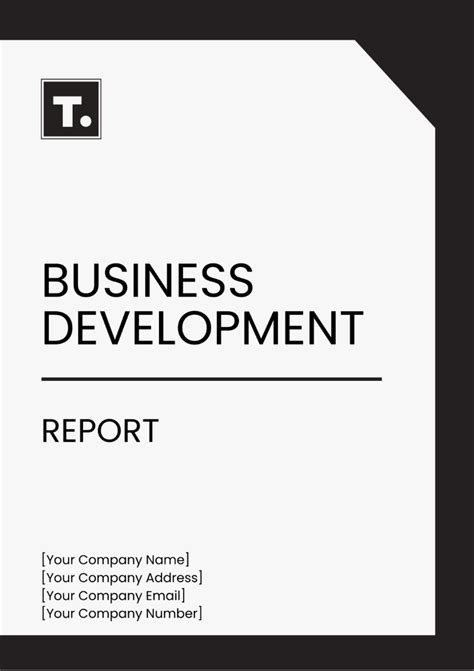 Free Business Development Report Template Edit Online And Download