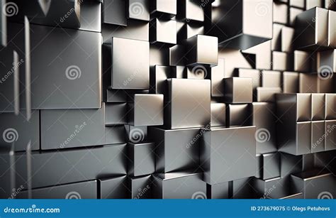 A Wall With A Bunch Of Square Shapes On It S Sides And A Few Smaller