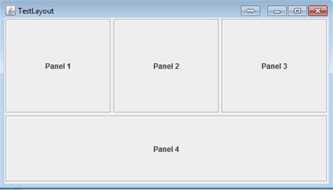 Java How To Create Custom Panel Layout With Swing Stack Overflow