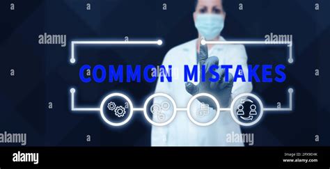 Conceptual Display Common Mistakes Business Overview Actions That Are