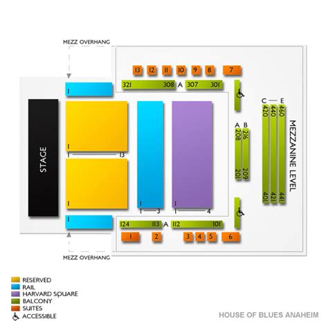 House Of Blues Anaheim Seating Chart