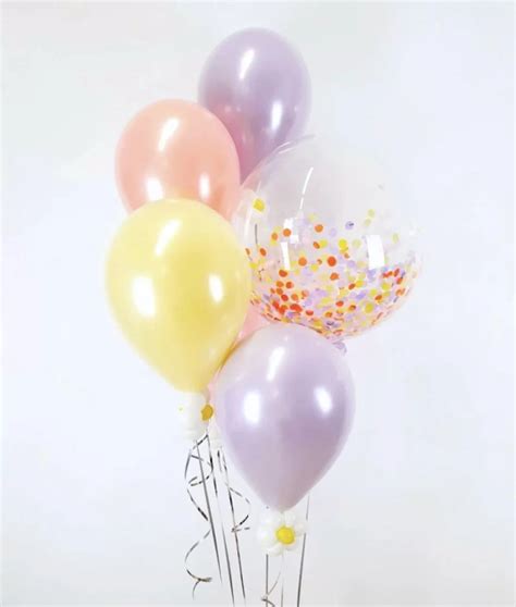Sunshine Balloon Bouquet 5 Flowers Latex Balloons