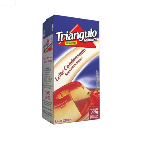 Leite Condensado Triangulo Semidesnatado Tp 395gr Zamboni
