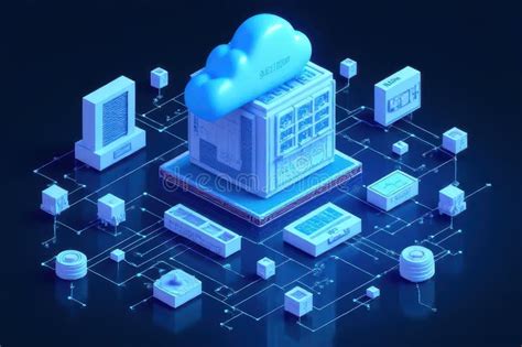 Data Warehouse Hosting Innovations Stock Illustration Illustration Of Efficient Protocols