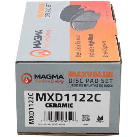 Magma Magma Maxvalue Ceramic Brake Pads Mxd1122c Buy Auto Parts