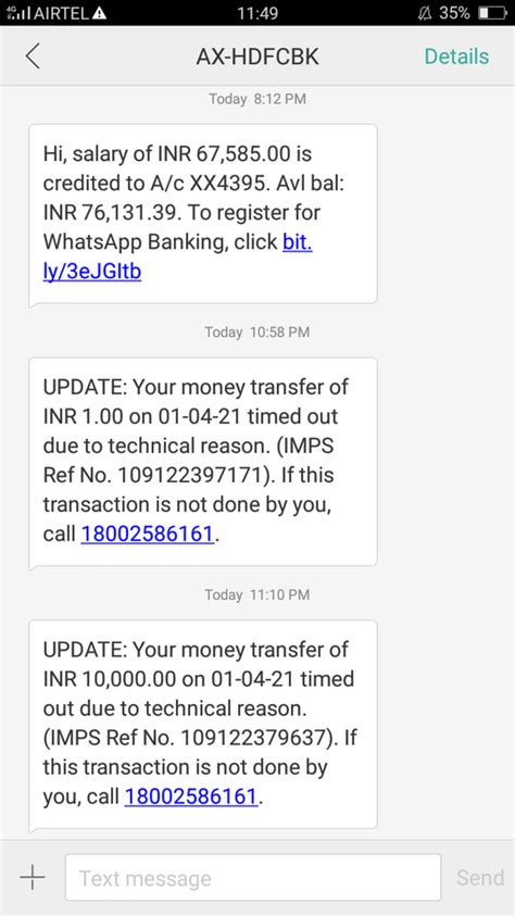 Resolved Hdfc Bank — Imps Transaction Amount Is Not Transferred To My Beneficiary Account