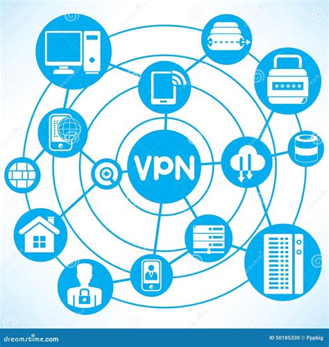 Virtual Private Network Stock Illustration Illustration Of Connect 50185330