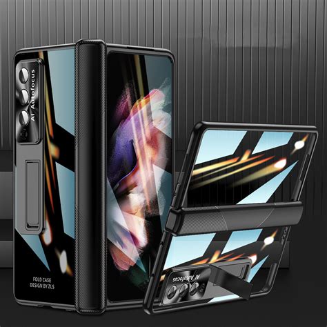Corrugated Hinge Folding Case For Samsung Z Fold 3z Fold4