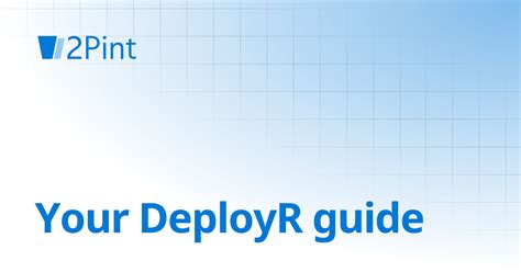Your Deployr Guide Deployr Product Documentation