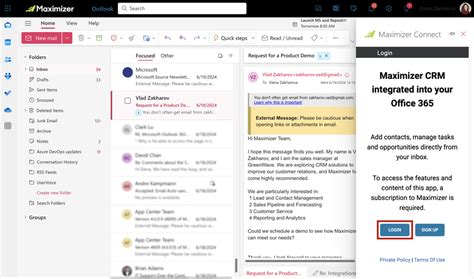 Microsoft Outlook Integration Getting Started Guide Maximizer Crm App For Outlook Maximizer