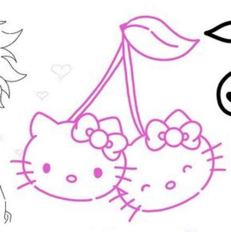 Hello Kitty Cherry Tattoo Hello Kitty Tattoos Hello Kitty Drawing