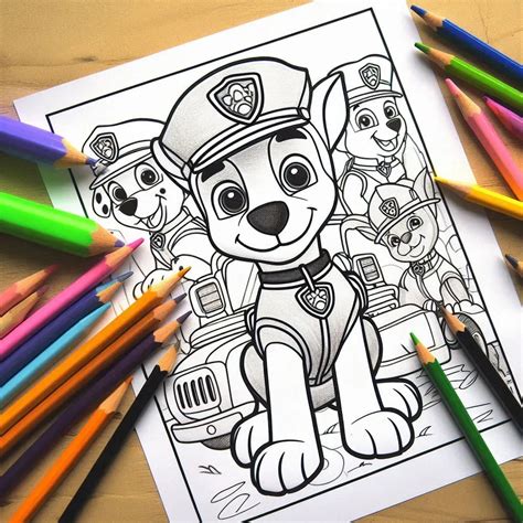 45 Paw Patrol Tegninger Farvelægning Printbar Gratis Pdf
