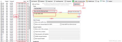 接口测试 fiddler设置过滤 use filters csdn博客