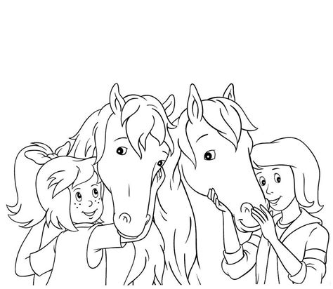 Ausmalbilder Bibi Und Tina Kostenlos Zum Ausdrucken