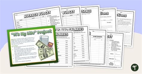 Teaching Budgeting Worksheets Business Budget Templates Microsoft