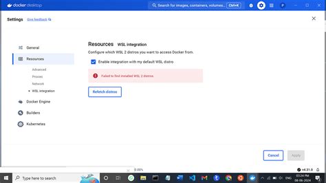 Issues With Docker Desktop And Wsl Integration General Docker Community Forums