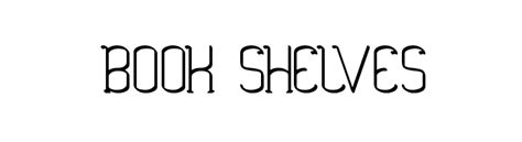 Book Shelves Font