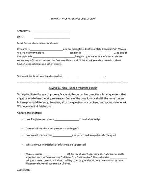 Sample Questions For Checking References