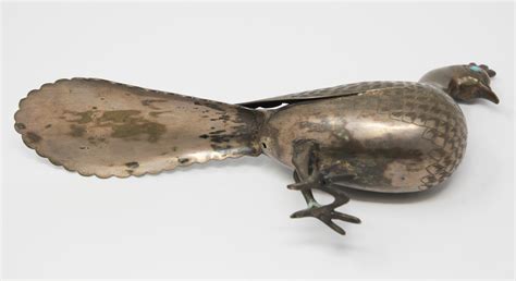 Patinated Metal Vintage Peacock Figurine India For Sale At 1stdibs