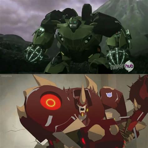 Bulkhead Vs Scowl Tfprid15 By Opandtsfan On Deviantart