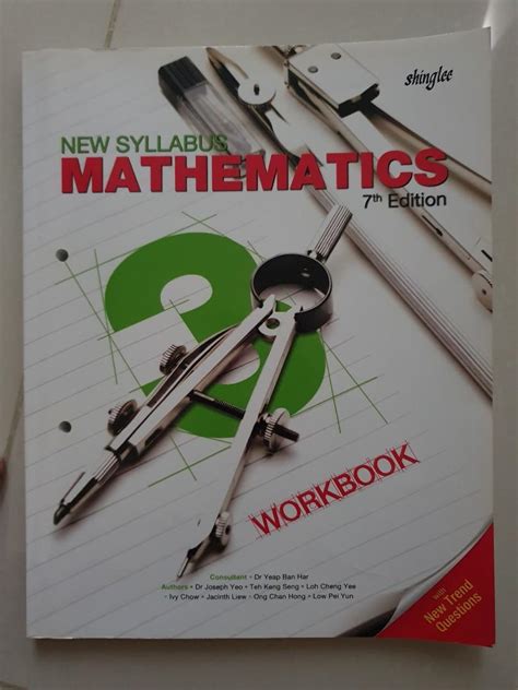E Math New Syllabus Mathematics Workbook 7th Edition Sec 3 Shinglee Hobbies And Toys Books