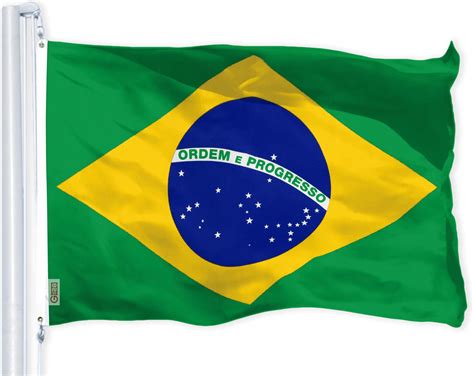 Brazil Flag 3x5ft Poly International Flags Patio Lawn
