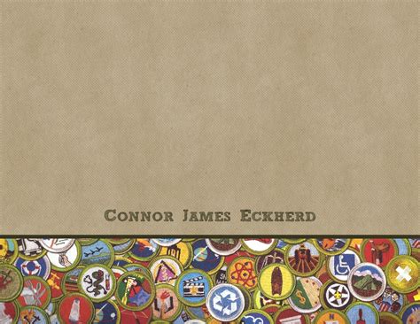 Virtues Eagle Scout Folded Note Cards